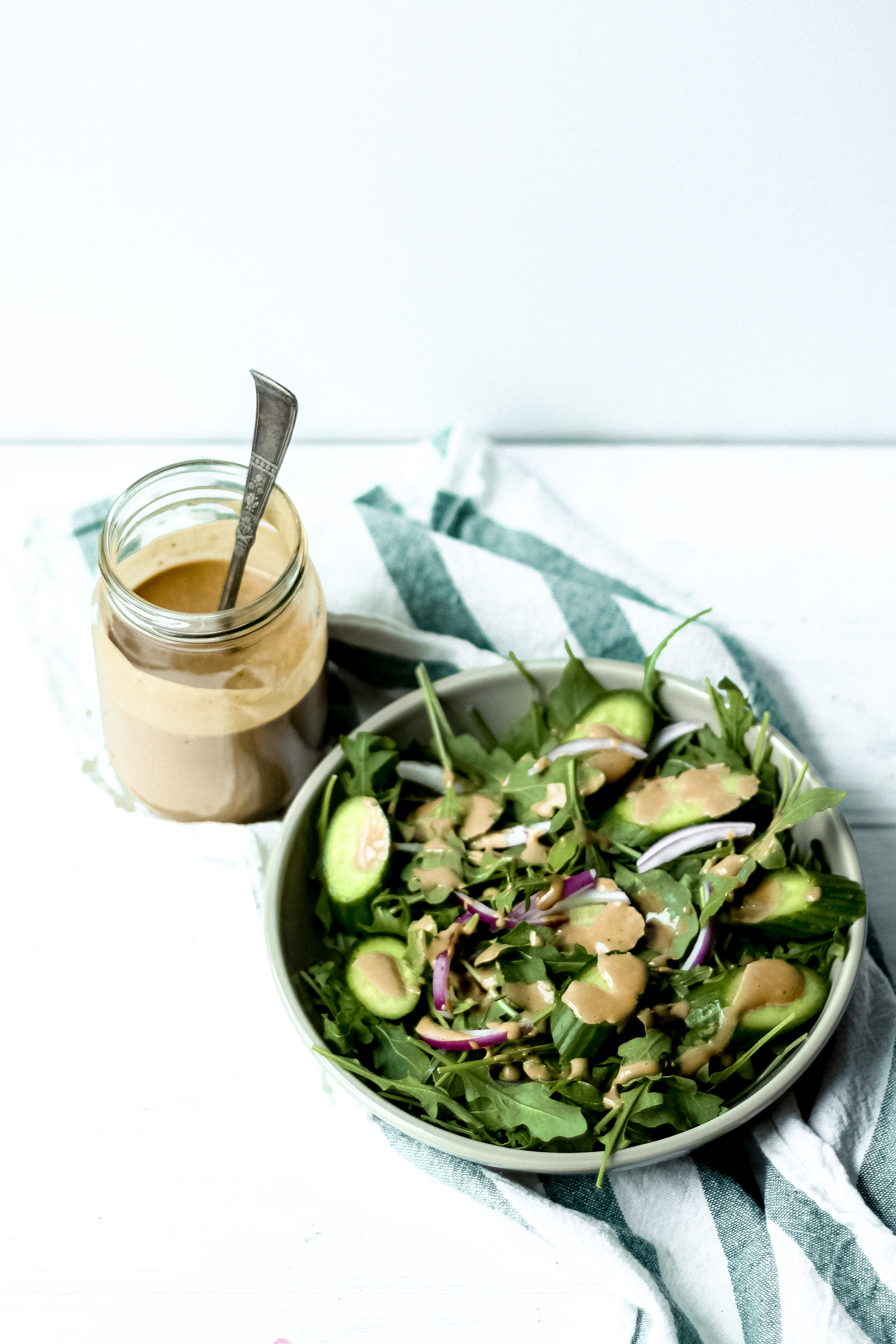 Thick Creamy Balsamic Vinaigrette Baked Greens